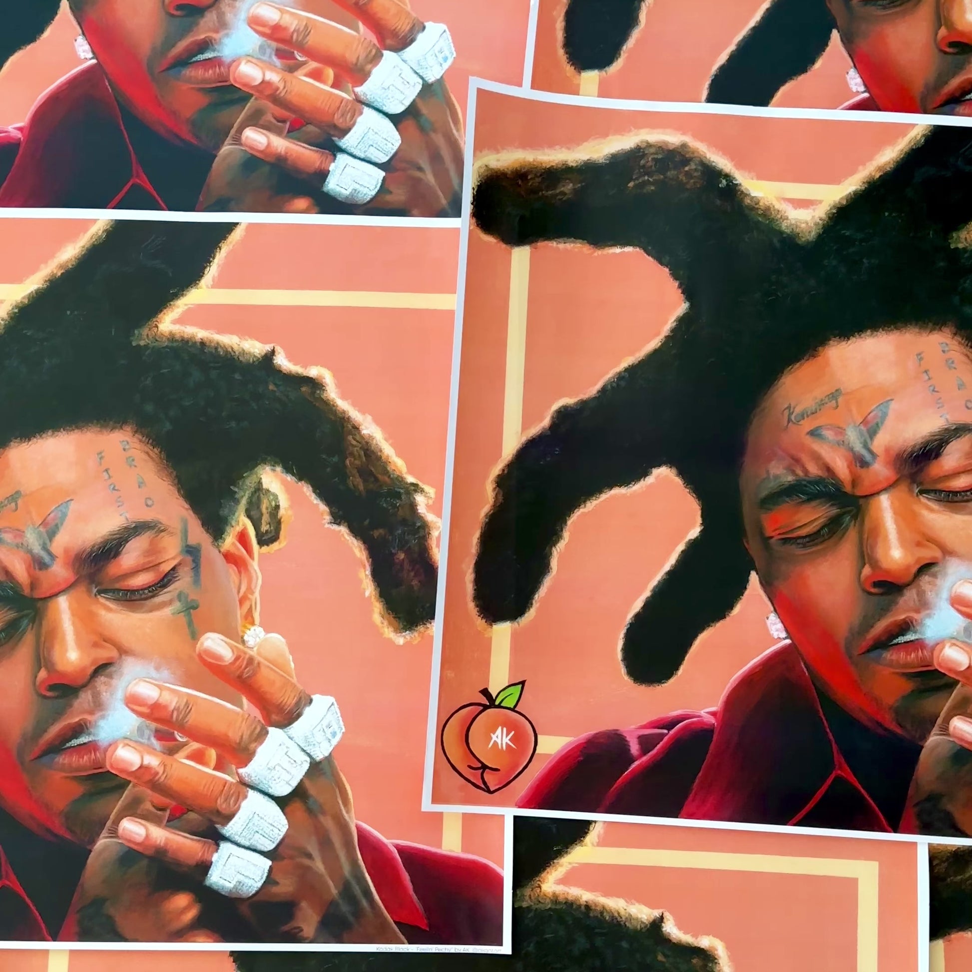 Kodak Black Poster Print Hip Hop Portraits By Akgotart Ak Got Art