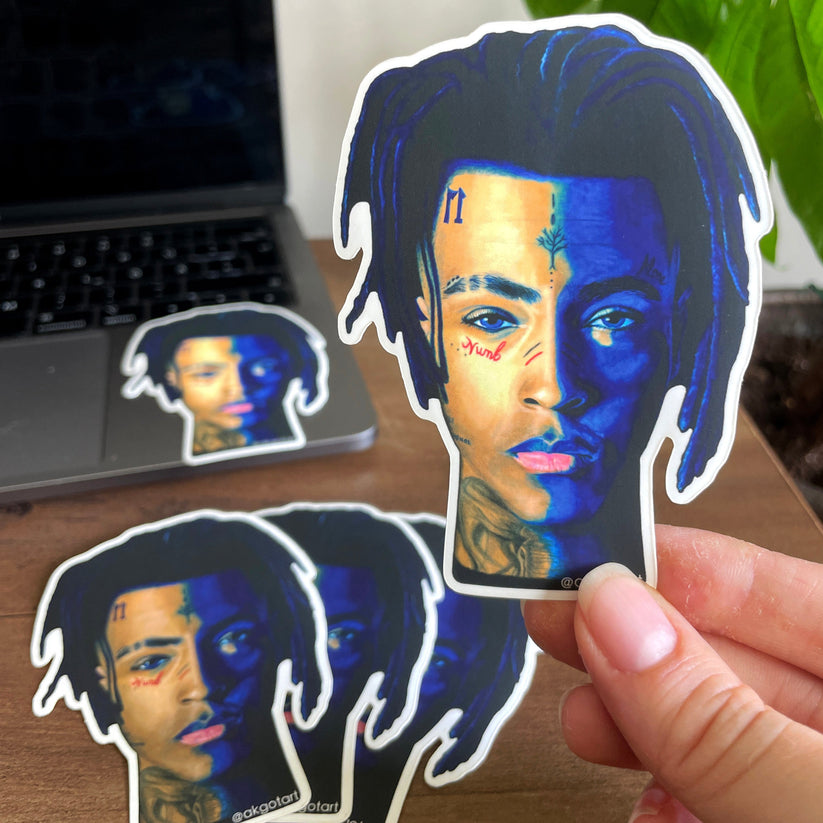 XXXTENTACION | Die Cut Sticker | Hip Hop Portraits by AKGOTART – AK GOT ART