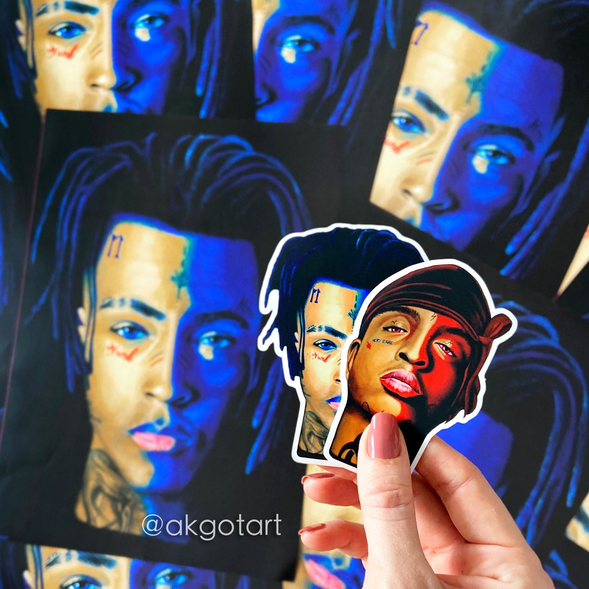 XXXTENTACION | Die Cut Sticker | Hip Hop Portraits by AKGOTART – AK GOT ART